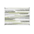 Abstract Art Sun Shade Sail 12'X16' Green Gray Mottled Color Block Oil ...