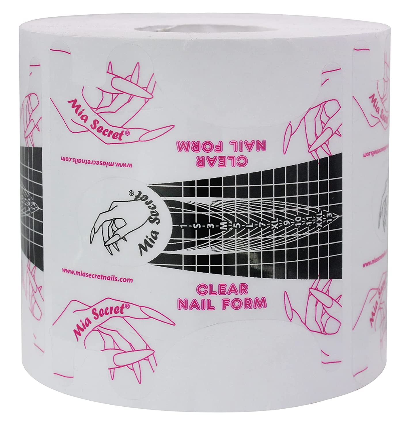 Clear Nail Form, 500 PCS - Nail Forms for Gel, Nail Extension Tips ...