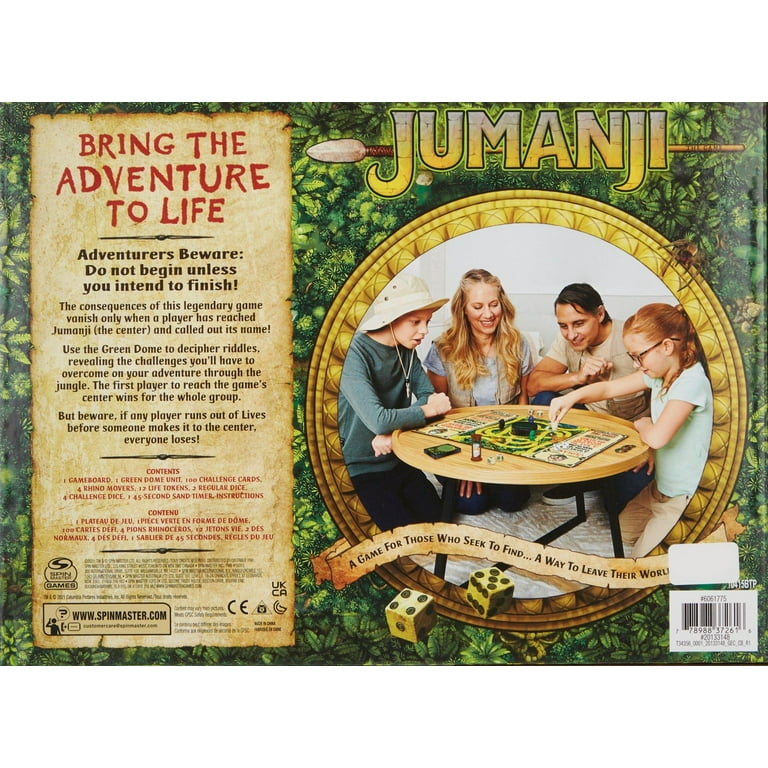 Jumanji Board Game Cards