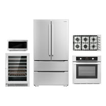 Cosmo 5 Piece Kitchen Appliance Package With 36" Electric Cooktop 36 ...