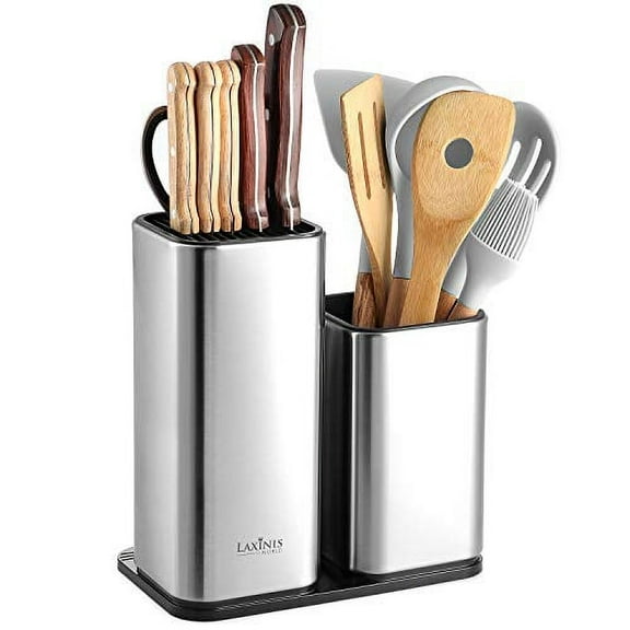 Kitchen Knife Holder Stainless Steel Universal Knife Block Without ...