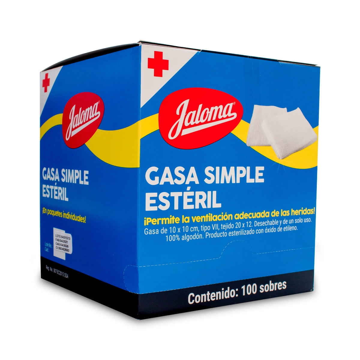 Gasa Estéril 10x10 Cm Caja Con 100 Gasas LABORATORIOS JALOMA | Walmart ...