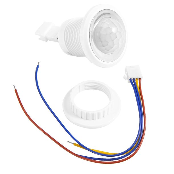 Mini PIR Infrared Motion Sensor Detection 220V Adjustable Time Infrared ...