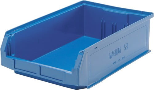 19 3/4" Deep x 12 3/8" Wide x 7 7/8" High Blue Magnum Bin - Walmart.com