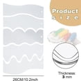 5Pcs Clear Acrylic Waved Shaped Rulers Templates For Sewing And ...