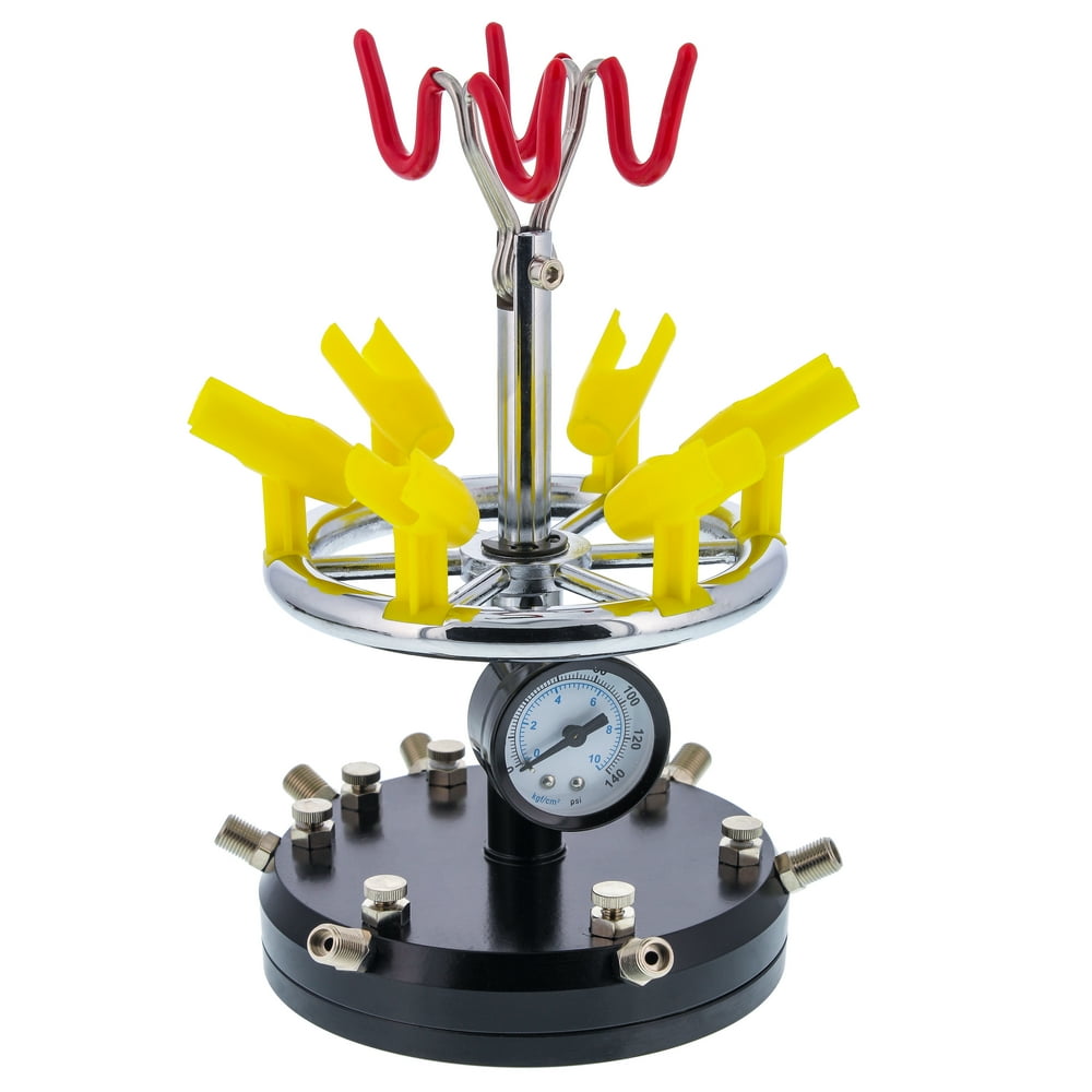 6 Station Airbrush Holder with Regulated Air Manifold that Can Hold Up ...