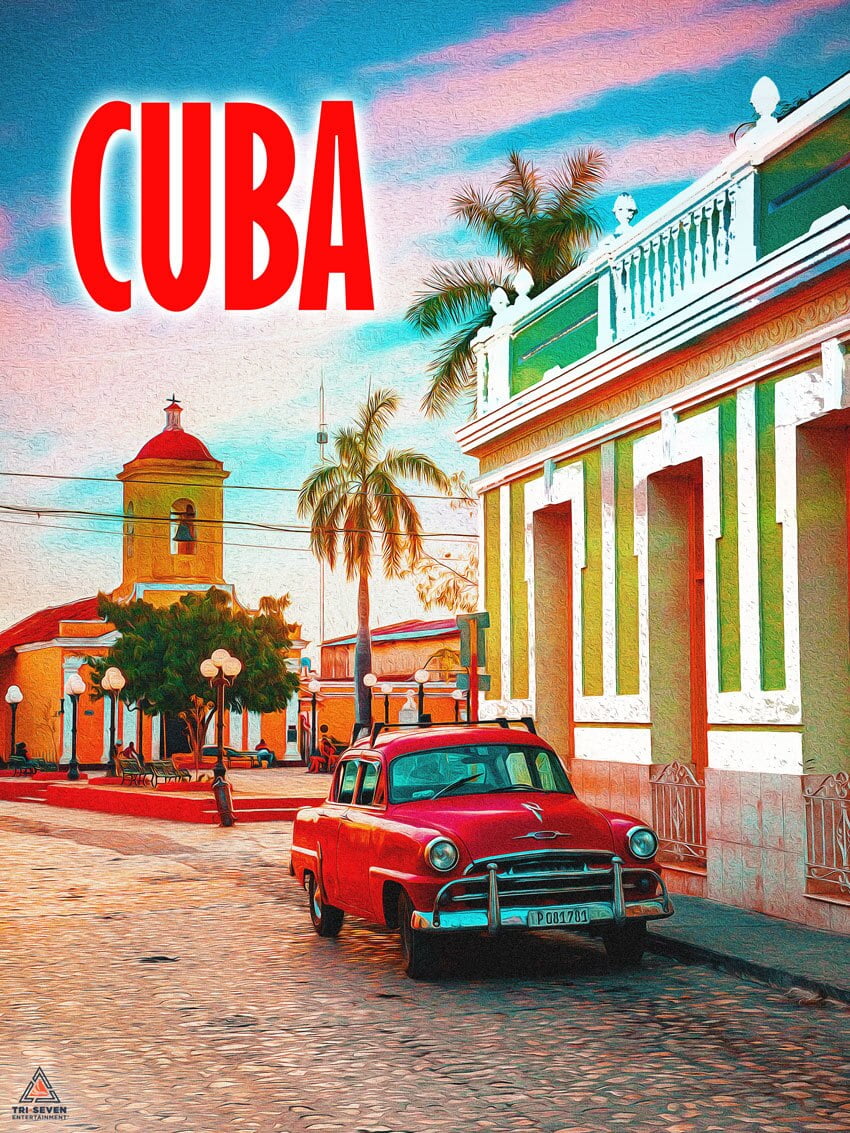 Cuba Poster Wall Art Print (18x24) - Walmart.com