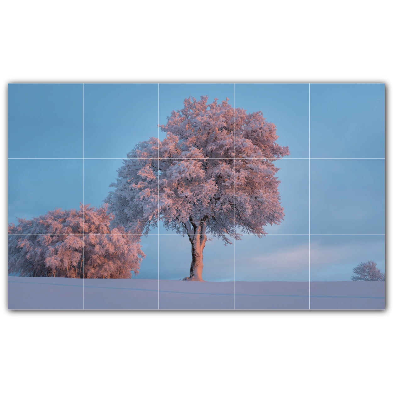 Picture-Tiles.com: Trees Ceramic Tile Wall Mural WAL501035-53M. 30"W x ...