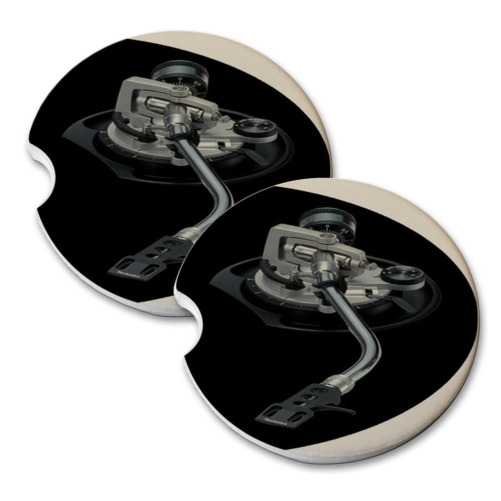 KuzmarK Sandstone Car Drink Coaster (set of 2) - Turntable Control Arm ...