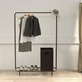 SimpleHouseware Industrial Pipe Garment Rack, Heavy Duty, with Shelves ...