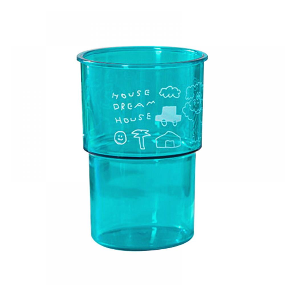 Xmarks Unbreakable Plastic Drinking Glasses Cute Pattern Drinking Cups Reusable Drinking