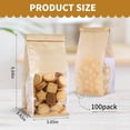 100-pack bread bags, for homemade bread, with clear window small bakery ...