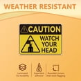10Pcs Caution Watch Your Head Stickers Caution Head Sticker Mind Your ...