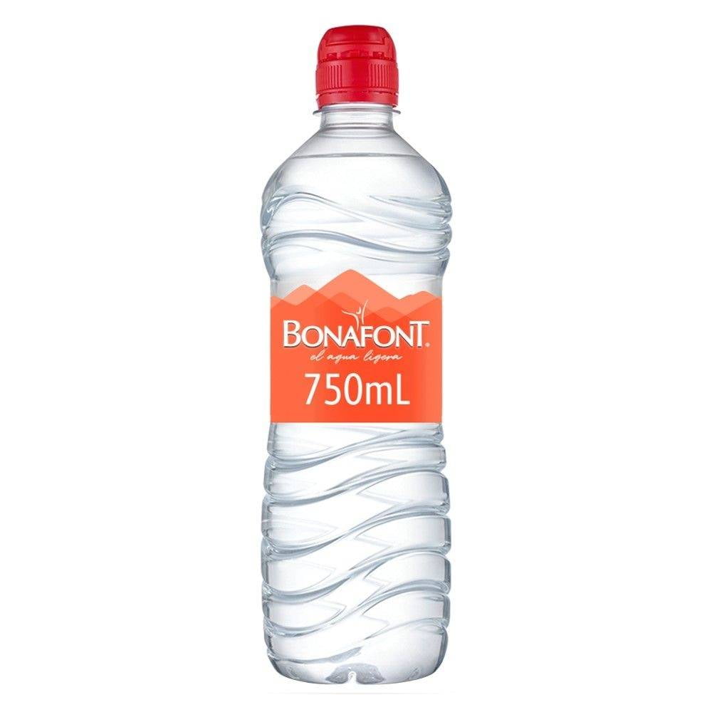Agua natural Bonafont chupón 750 ml | Walmart en línea