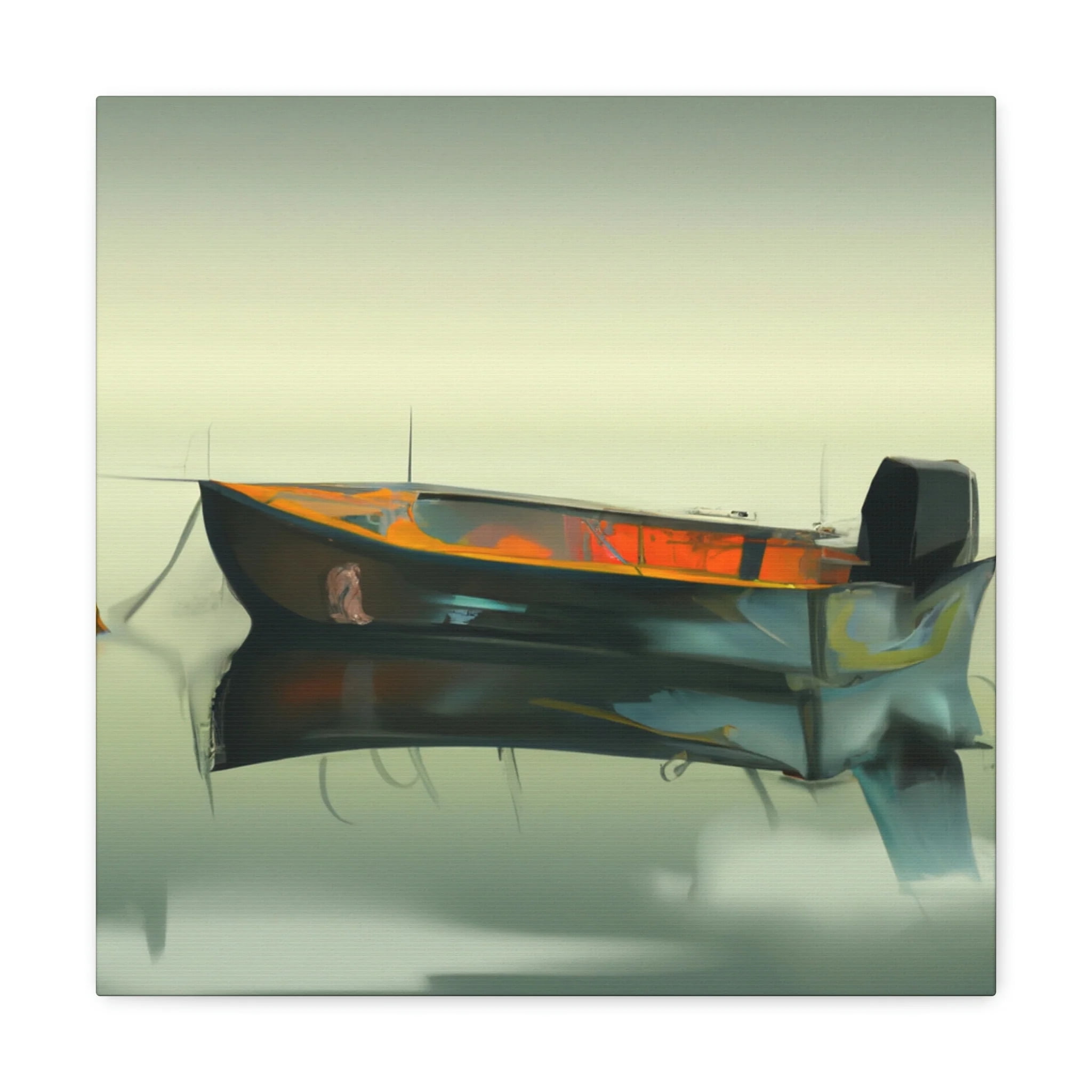 Bass Fishing Reflection - Canvas - Walmart.com