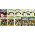 Deluxe Set of 25 Flower Seed Packets - 10 High Germination, Non-GMO ...