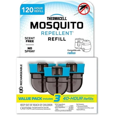 Thermacell Rechargeable Mosquito Repeller E-Series E55 with 12-Hour Repellent Refill - Walmart.com