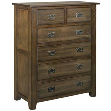 Taran Designs Baker 7-drawer Solid Wood Dresser in Brown - Walmart.com