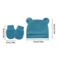 Color Newborns Hat Gloves Set Cotton Soft Breathable Fabric For Baby 0 ...