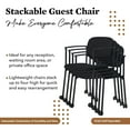 SNUGWAY Office Guest Chairs with Arms - Stacking Reception Chair for ...