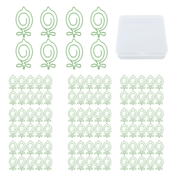 AVEKI 100Pcs Cute Paper Clips Lovely Fruit Design Exquisite Color Wide ...