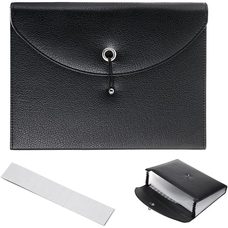 HTWW PU Leather Expanding File FoldersHTWW 13 Pockets A4 Letter Size ...