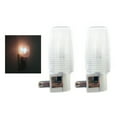 2 Night Light Automatic Sensor Electrical Outlet Wall Plug Lamp UL Bed ...