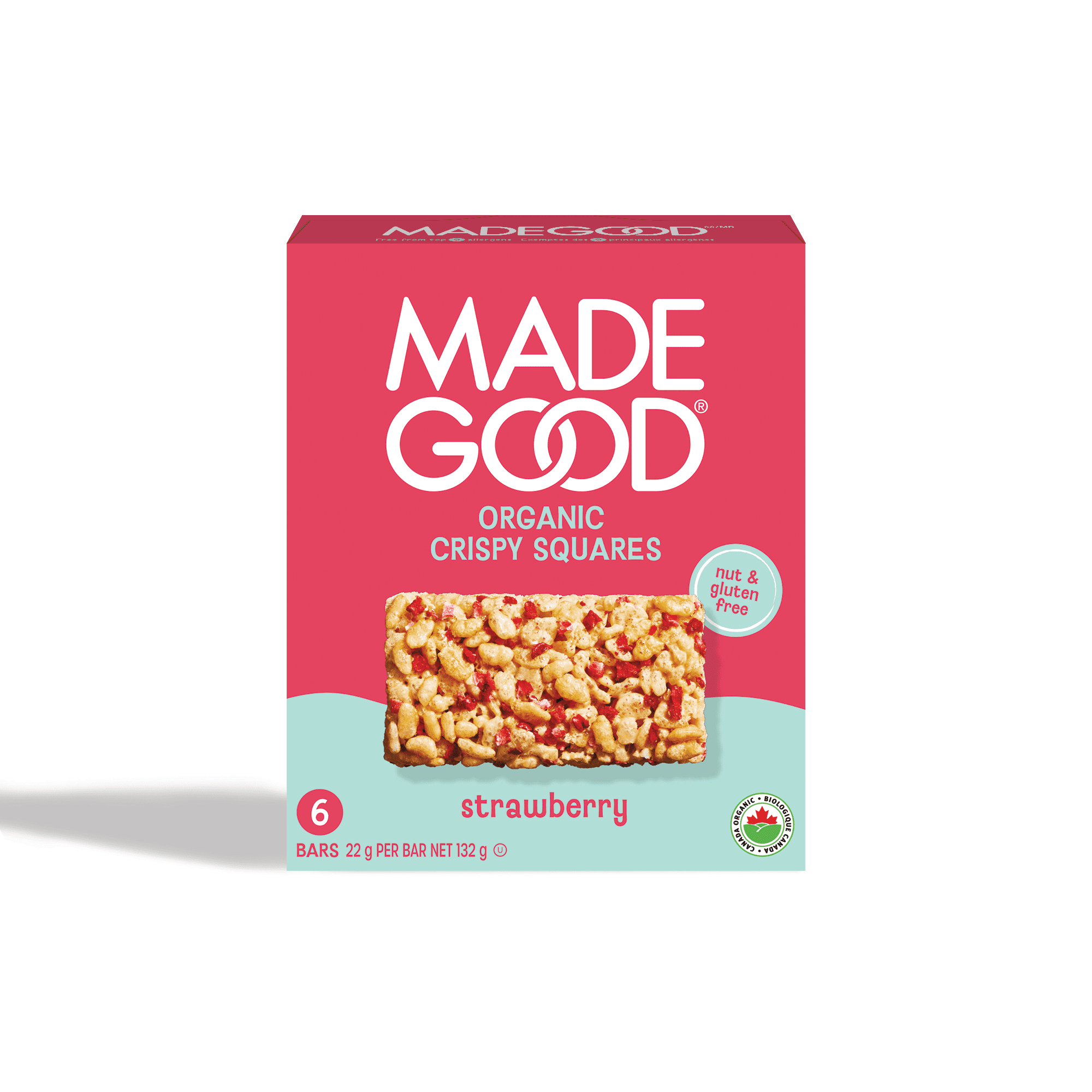 Click here for Madegood Strawberry Crispy Squares 6pk 132 G prices