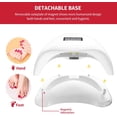 Lishumei UV LED Nail Lamp, 48W Nail Dryer Machine, Gel Nail Polish ...
