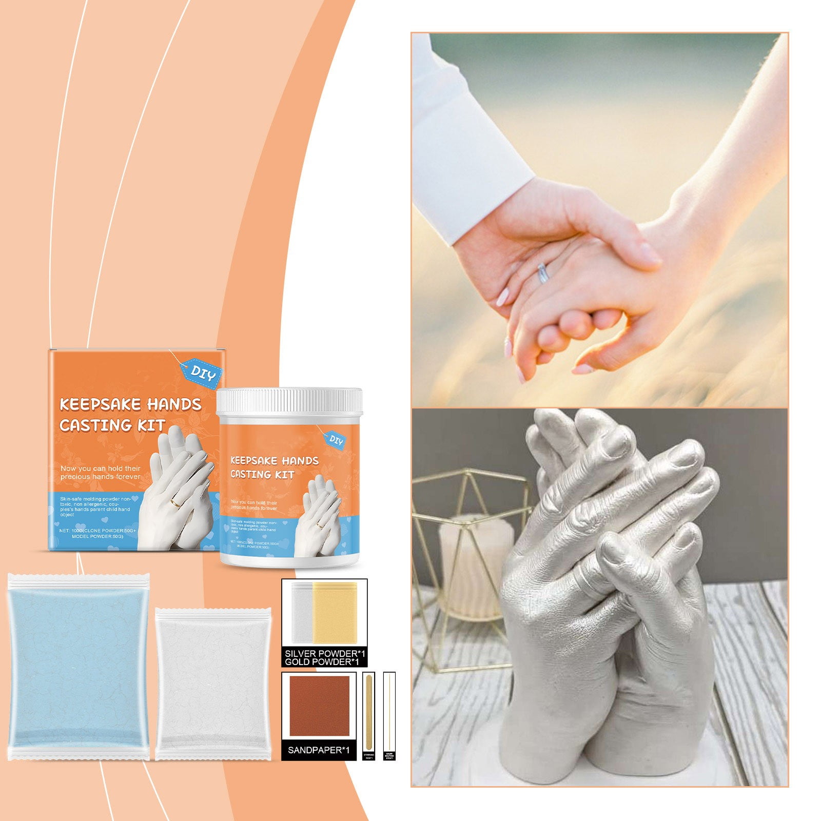 Click here for Yangzheee Keepsake Hands Casting Kit Diy Memory Cr... prices