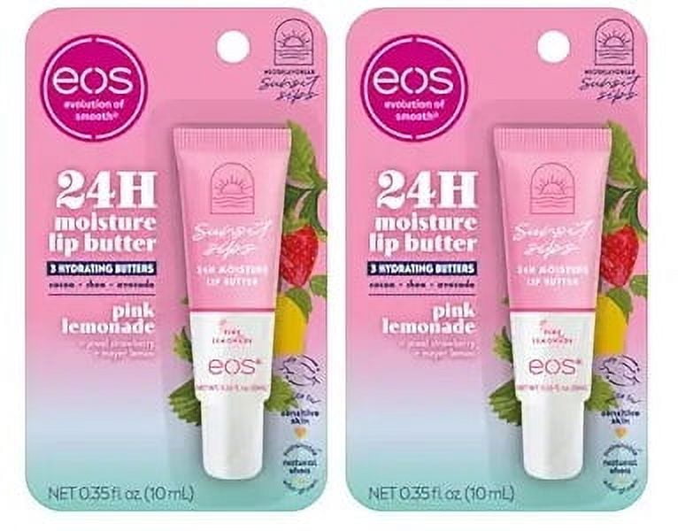 EOS Beurre à Lèvres Hydratant 24 H, Limonade Rose Poids net 0,35 fl oz ...