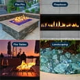 Blue Fire Glass | Deep Sea Blue, Fire Glass Cubes, 1" | 10 lbs ...