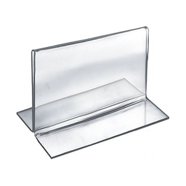 Azar 112740 3.5" W x 2.5" H L-Shaped Acrylic Sign Holder, 10Pack ...