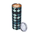 20oz Stainless Steel Mug Reusable Tumbler With Lid And Straw For Hot ...