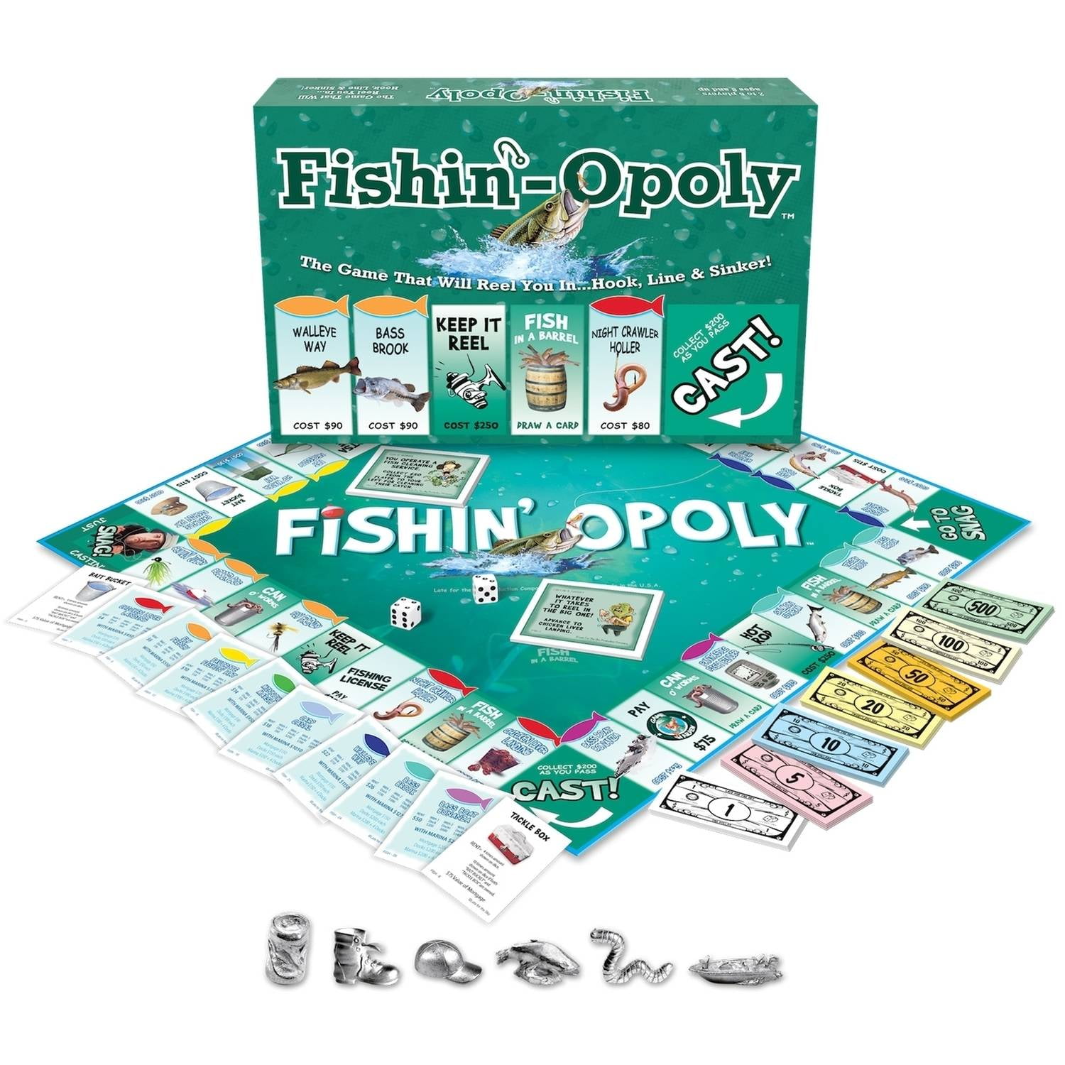 Fishin'-Opoly Board Game - Walmart.com