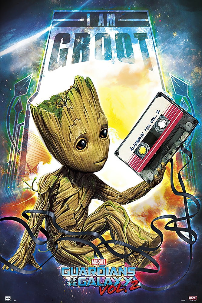 Guardians Of The Galaxy Vol. 2 - Movie Poster / Print (I Am Groot ...