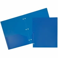JAM Paper Heavy Duty Plastic 3 Hole Punch School Folders with Pockets ...