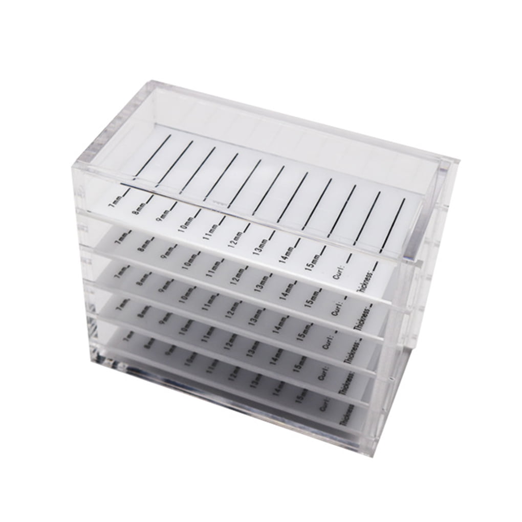 Linyer 5 Layers Eyelashes Storage Box Display Container Artificial ...