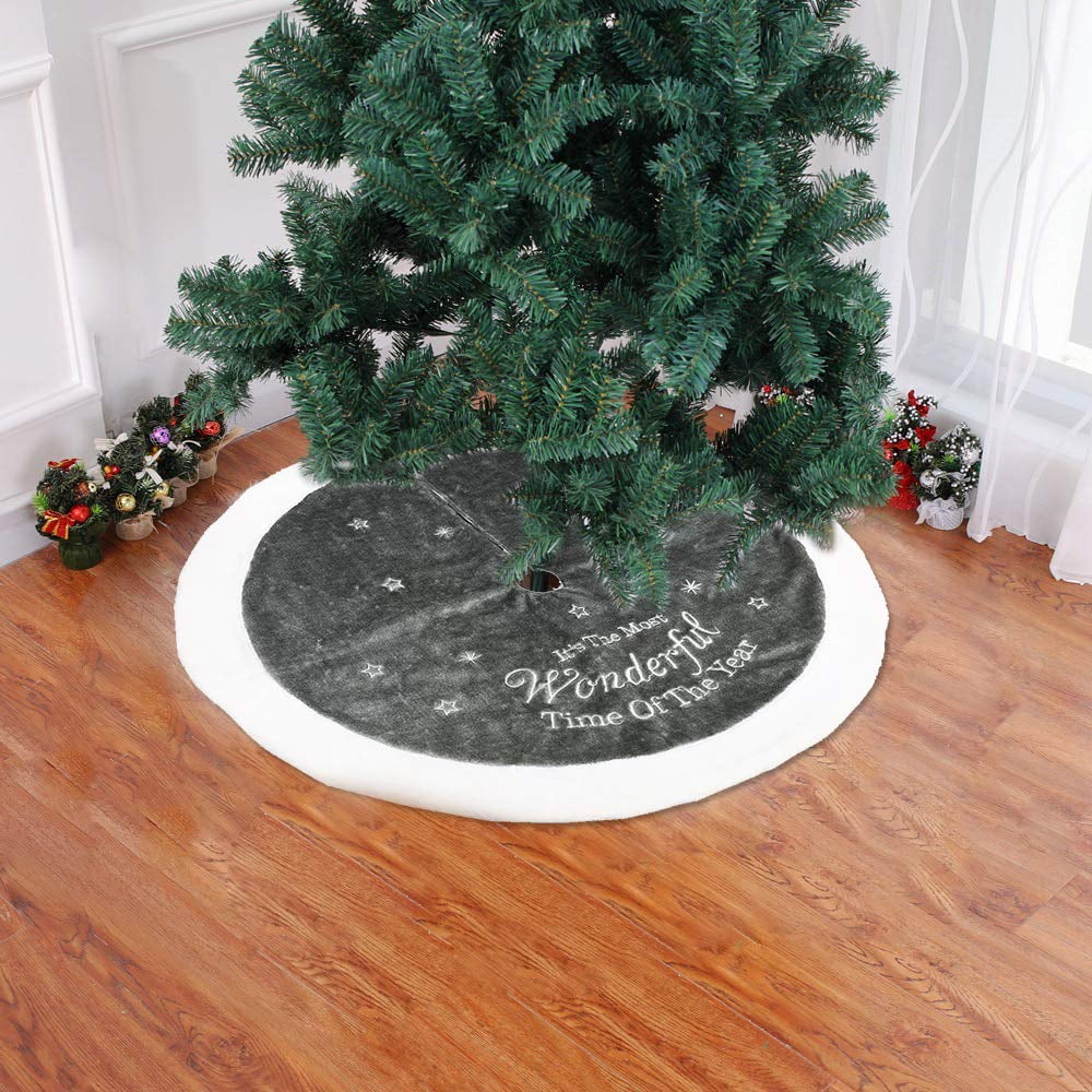 Christams Tree Skirt Christmas Tree Skirt Christmas Tree Carpet White ...