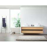 Sintra 72" Whitewash Oak Wall Mount Bathroom Vanity - Walmart.com