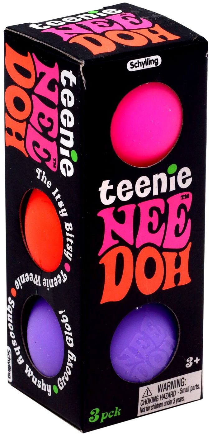 NeeDoh Teenie PINK, ORANGE & PURPLE Small Stress Ball 3-Pack - Walmart.com