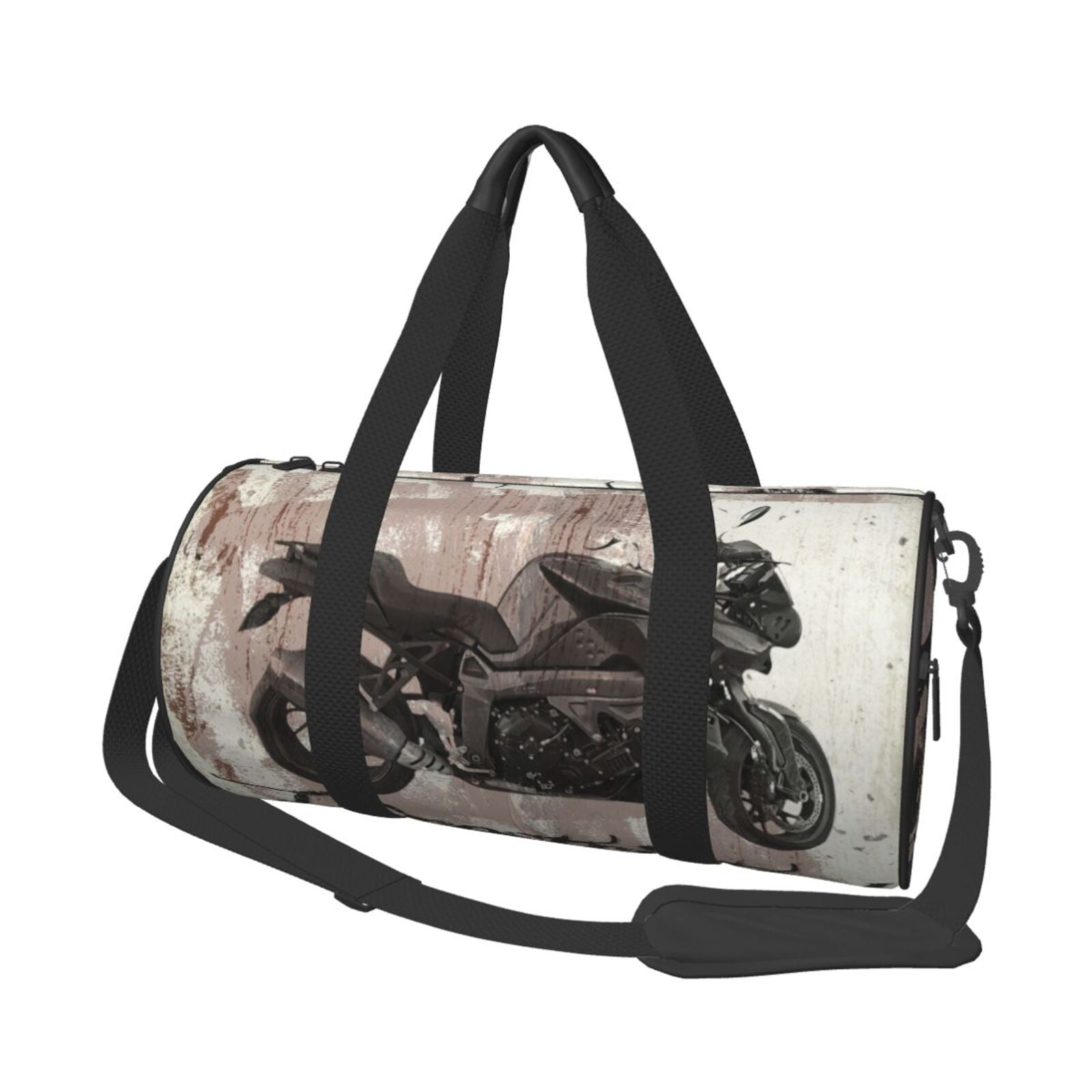 ZICANCN Motorbike Grunge Bike Design Unisex Large Duffle Bag for Travel ...