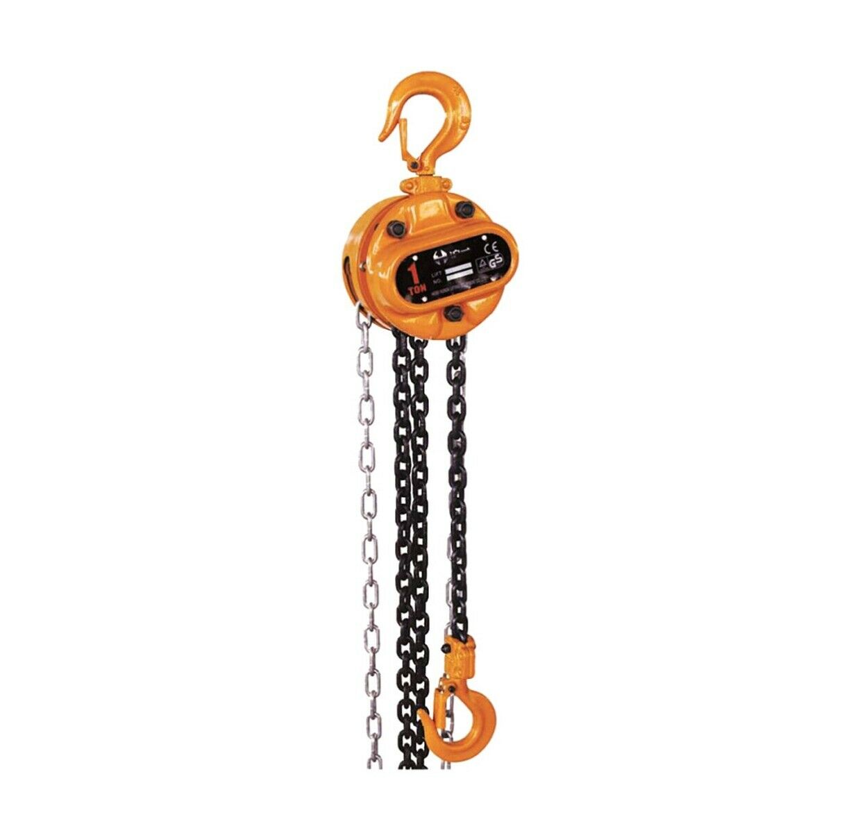 Hoist 1 Ton Hand Operated Manual Chain Pulley Puller Block T010 ...