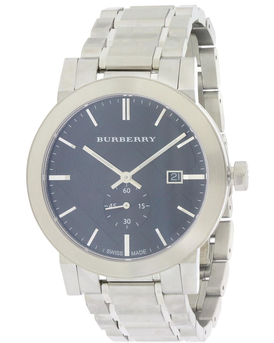 Burberry The City Black Dial Stainless Steel Men's Watch 42mm BU9901 ...