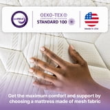 Nap Queen Victoria 12" Queen Gel Infused Hybrid Mattress in a Box with ...