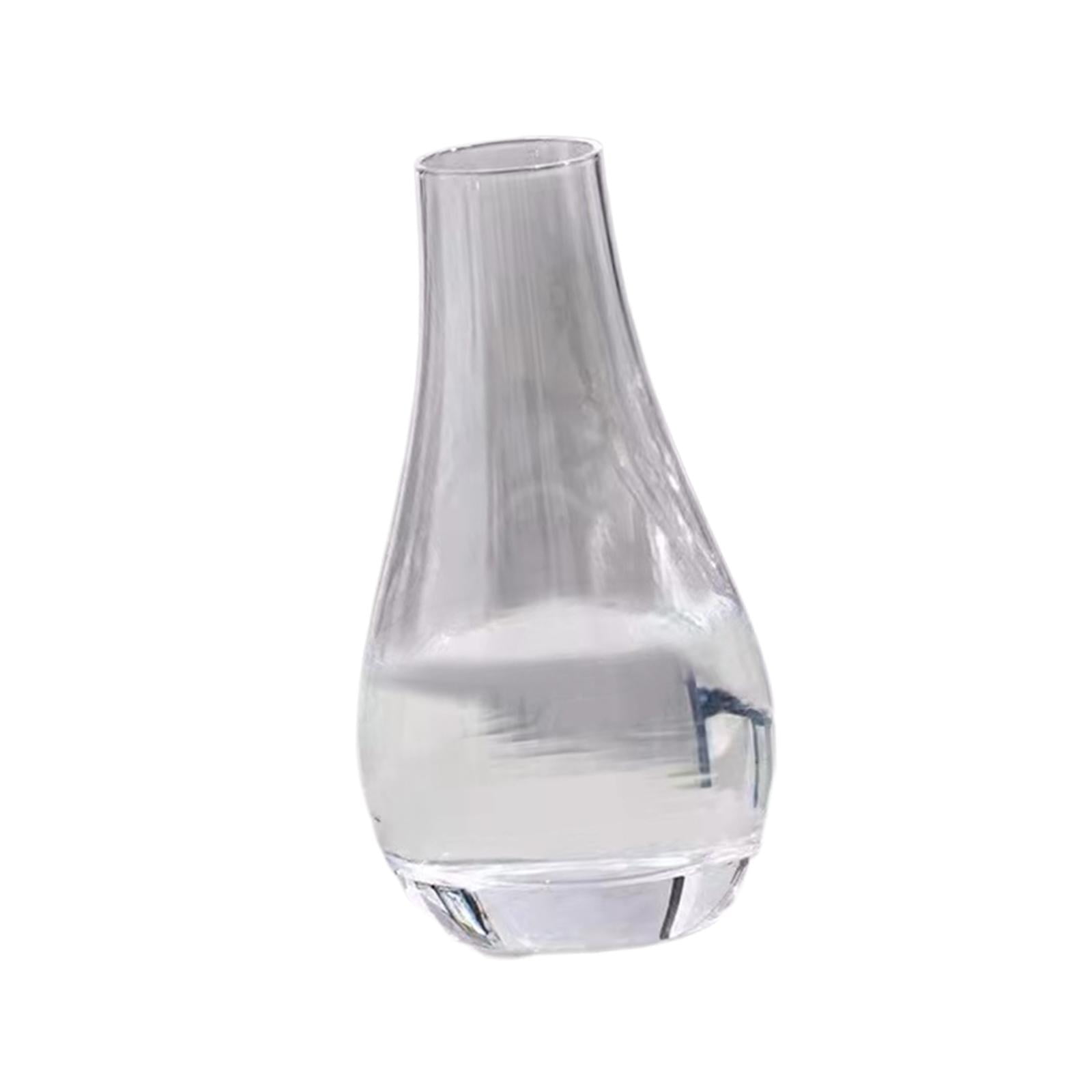 Glass Vase Bud Bottles Table Centerpieces Simple Narrow Glass Vase ...
