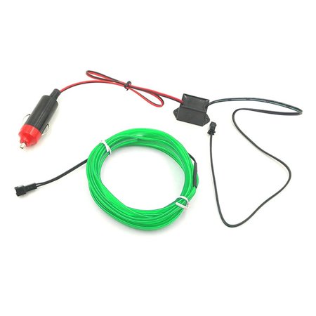 Bean EL Car Interior Decoration Light Cigarette Lighter Powered LED ...