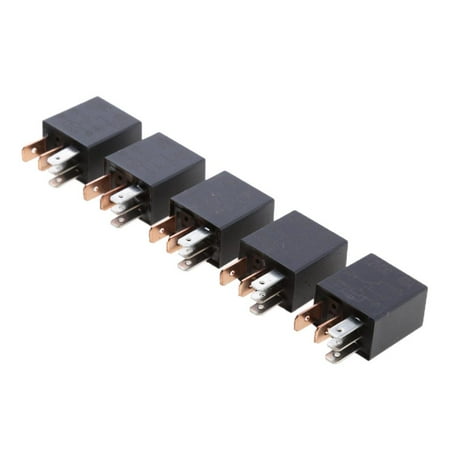 Set of 5 12V 30A Micro Relay 5 PIN Change Over Audio | Walmart Canada