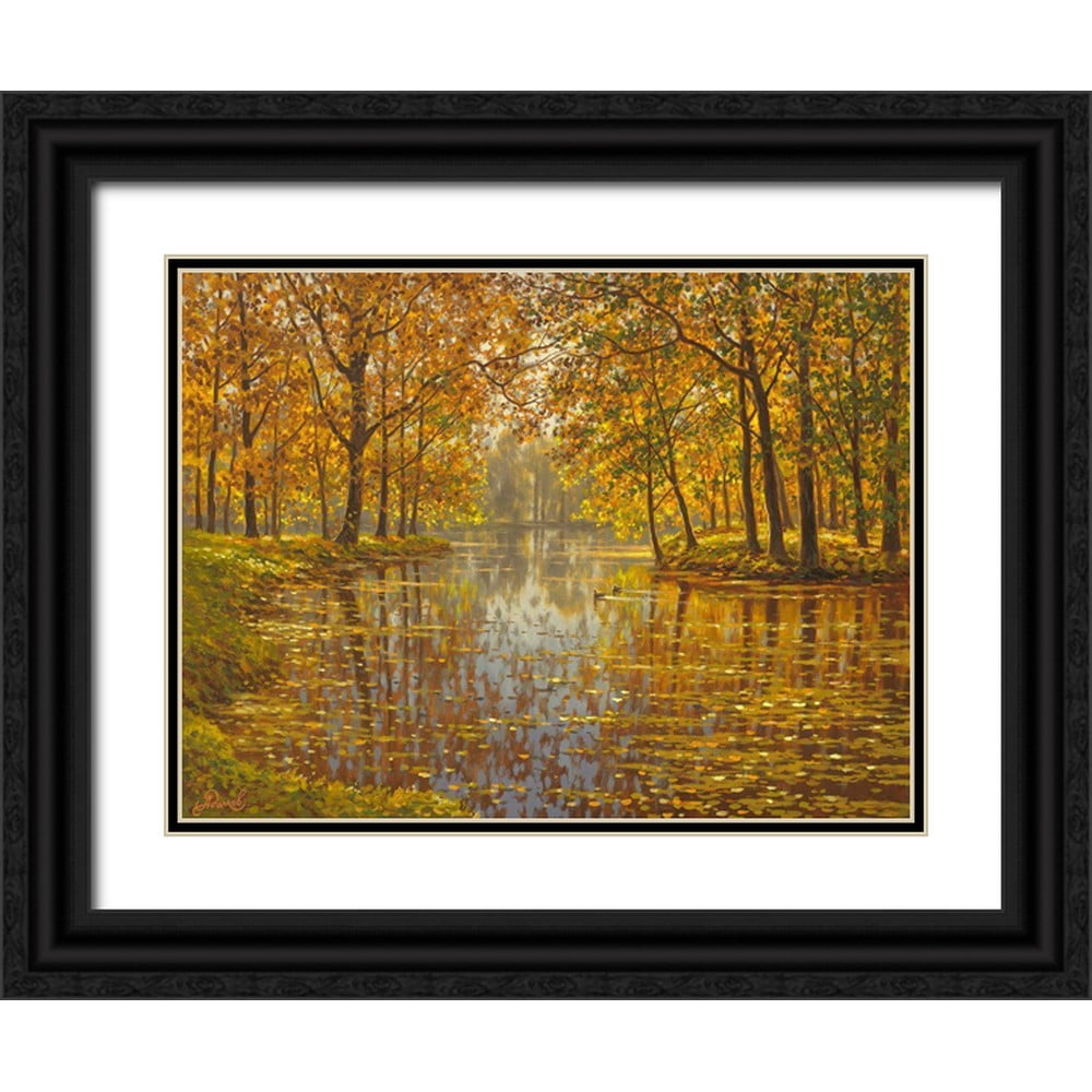 Adamov, Alexey 14x12 Black Ornate Wood Framed with Double Matting ...