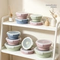 Collapsible Silicone Food Storage Containers with Lids, Set of 4 Round ...